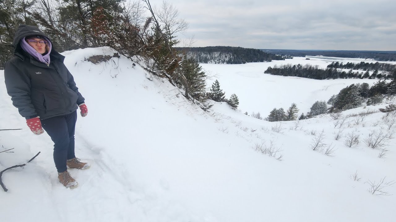 Lumbermans Monument | The Ausable River | Highbanks Trail. Cold Winter ...