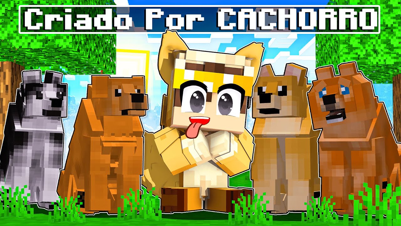 ALEX MONTE Foi CRIADO por CACHORROS no Minecraft - YouTube