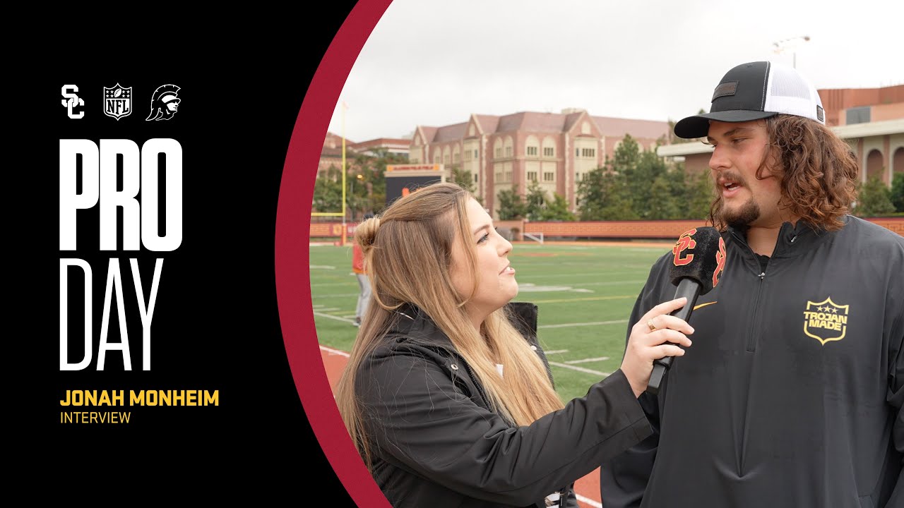 Jonah Monheim on his USC Pro Day, his time at the NFL Combine and more ...