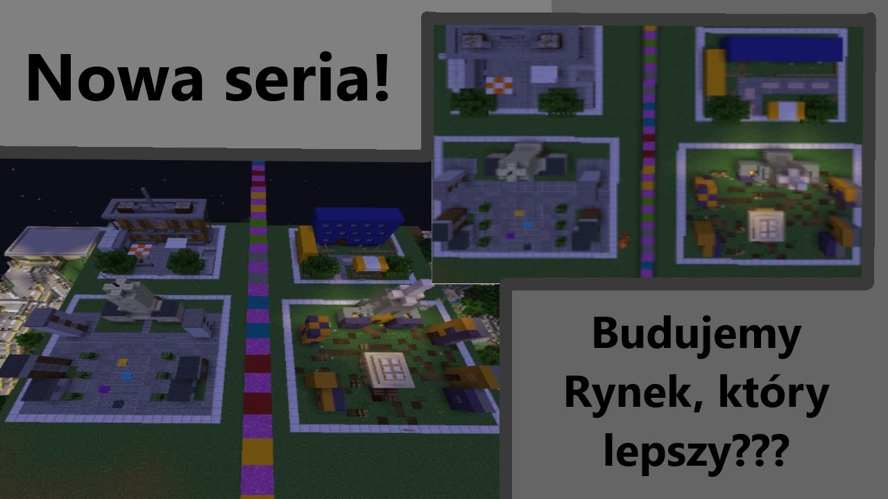 Ozdabiamy "Rynek" | Rynek vs Rynek | w Minecraft | (odcinek 1) - YouTube