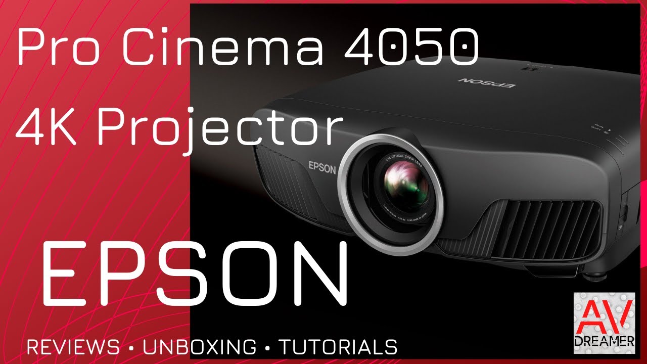Home Theater Home Cinema Epson Pro Cinema 4050 4K Projector Unboxing ...