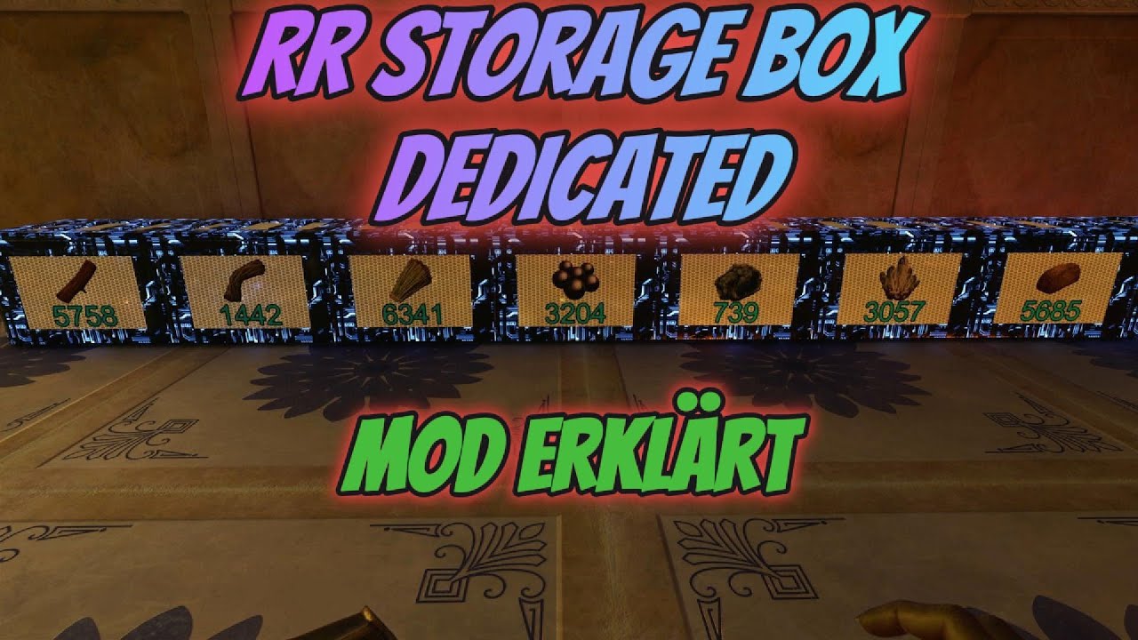 RR dedicated Storage Box Mod erklärt #mod #asa #ark ps5 #deutsch - YouTube