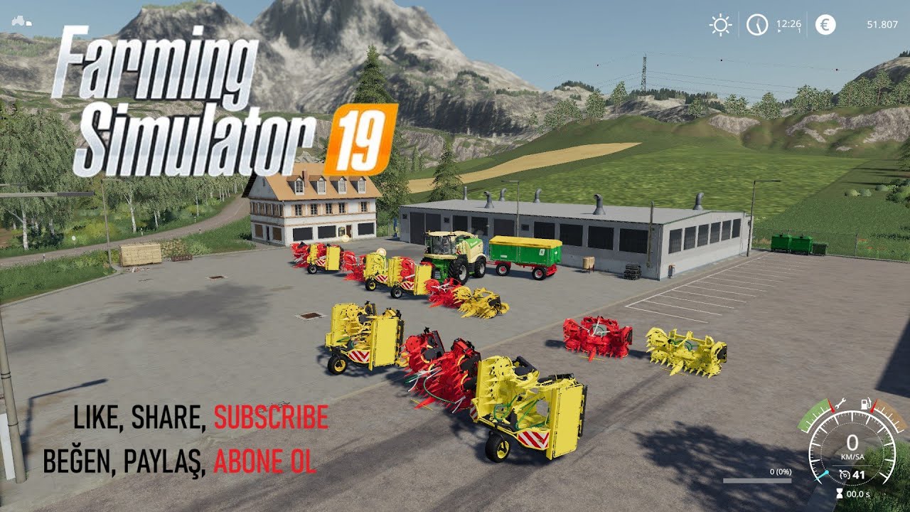 Farming Simulator 2019 Kemper Cutter Mod Pack FS19 - YouTube