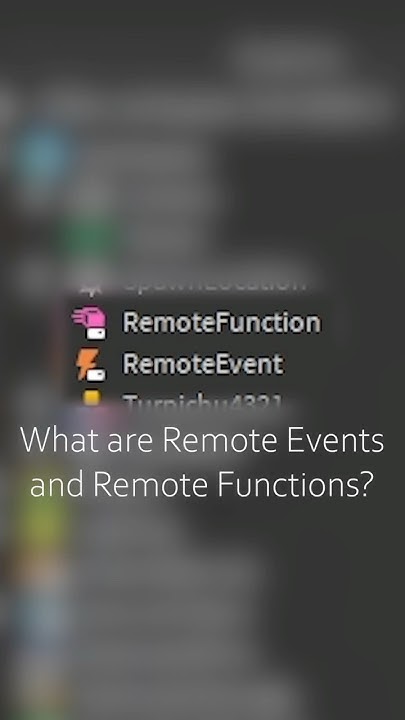 Remote Events and Functions explained in under a MINUTE | Roblox Studio #roblox #robloxtips ...