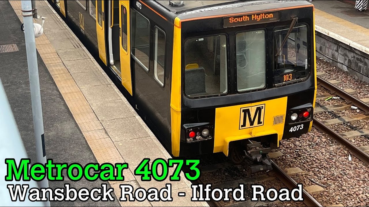 Tyne and Wear Metro | Metrocar 4073 Wansbeck Road - Ilford Road - YouTube