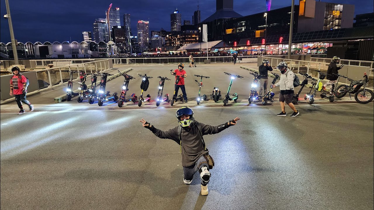 Auckland E-Scooter Club + EUC & Surron Group Ride Part 1 - YouTube