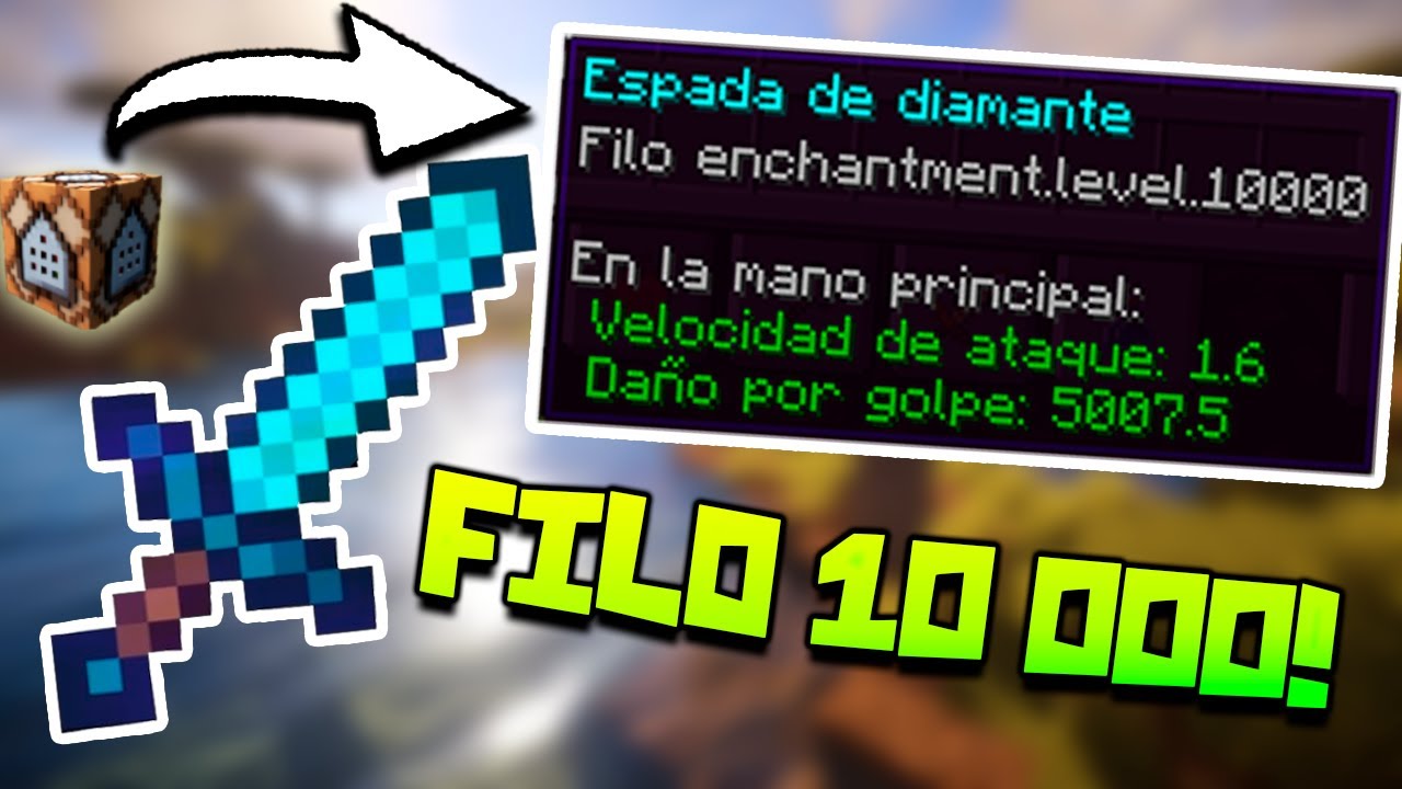 Minecraft | Como CONSEGUIR una ESPADA con 10 000 de FILO! **EPICO ...