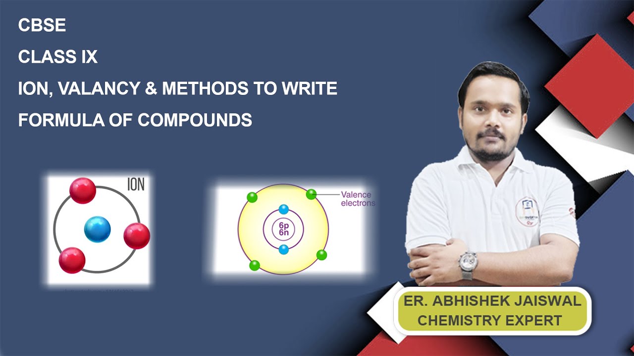 CLASS-IX CBSE// IONS , VALENCY & METHOD TO WRITE FORMULA OF COMPOUND ...