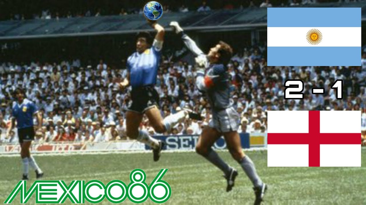 Argentina 2-1 Inglaterra | Mundial del '86 | Partido Completo - YouTube