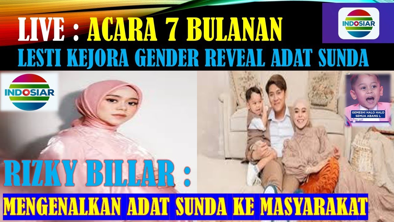 🔴LIVE LESTI KEJORA GELAR ACARA 7 BULANAN GENDER REVEAL ACARA ...