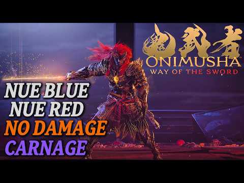 Nue Blue Nue Red  Boss Fight - Carnage - No Damage - Onimusha : Way of the Sword