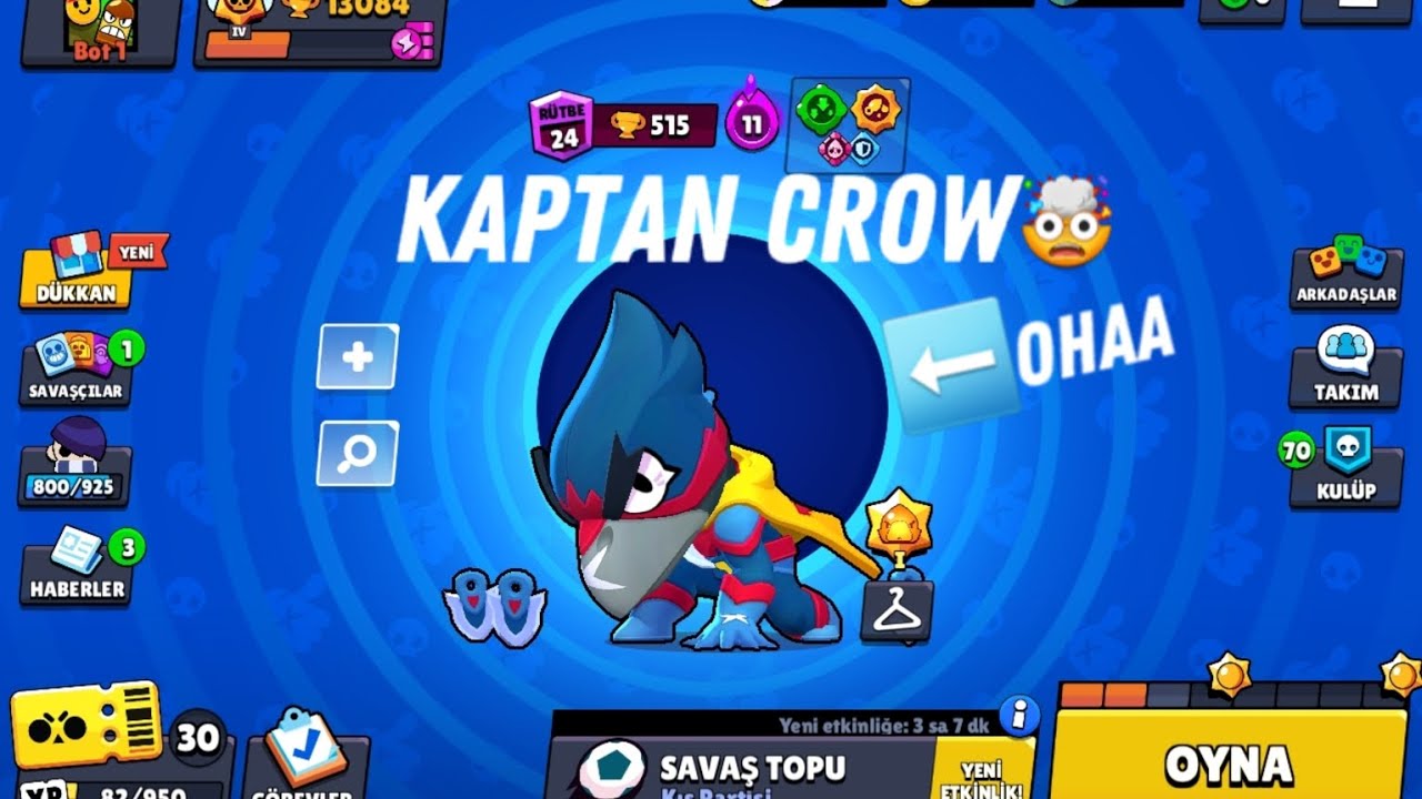 BRAWL STARS YOPMAİL HESABI (2024 KAPTAM CROW VAR🤯) - YouTube