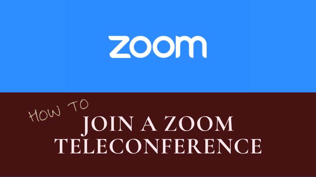 How to join a Zoom Teleconference - YouTube