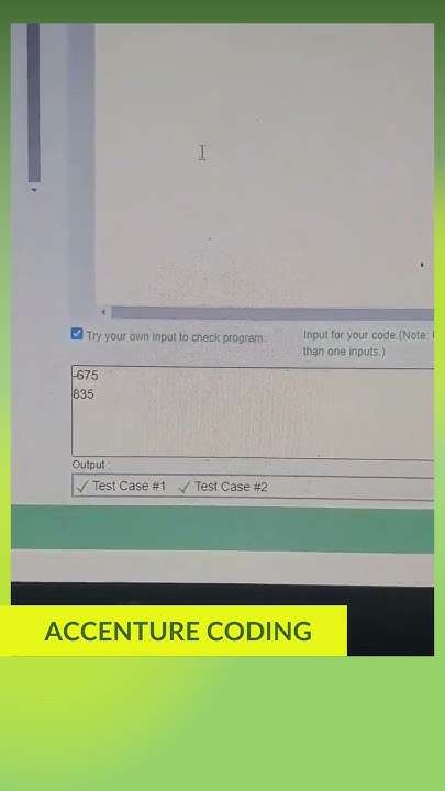 🔴 Accenture Coding | Accenture assessment 2023 #shorts #accenture #accenturerecruitment - YouTube