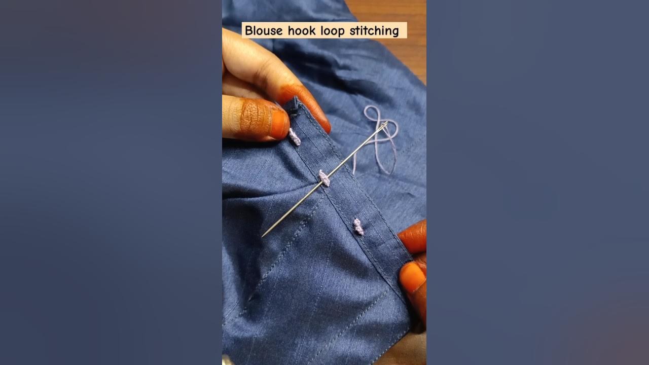 Blouse hook loop sewing tips tricks #shorts #sewingtips #sewing #sewinghacks #tricks #blouse ...