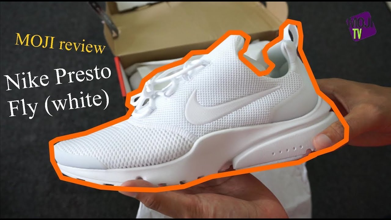 MOJI review: Nike Presto Fly (white) - YouTube