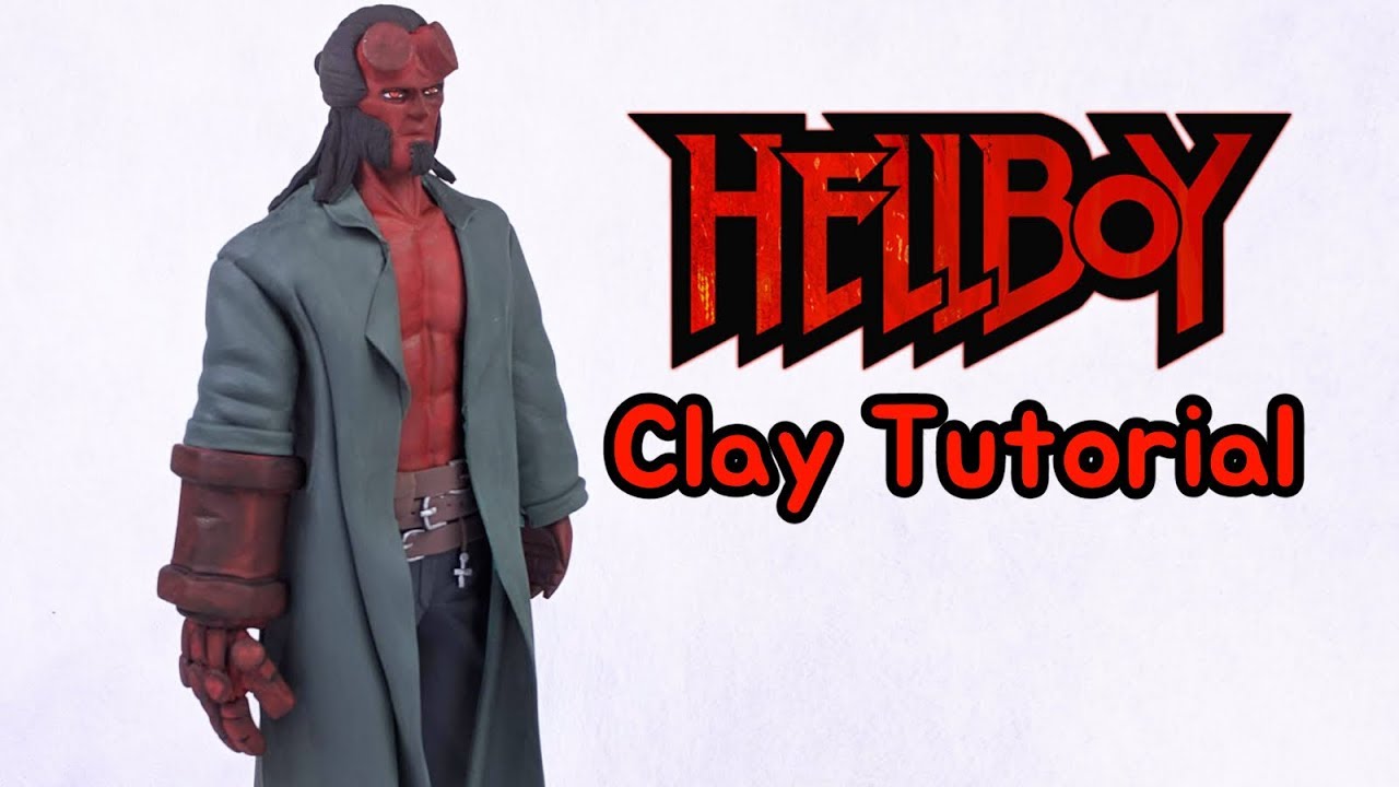 Hellboy(Movie,2019)Light Clay Figure Making Tutorial - YouTube