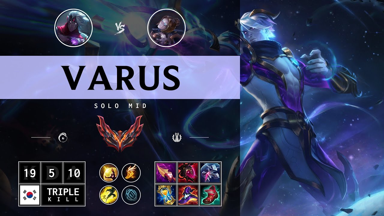 Varus Mid vs Orianna - KR Grandmaster Patch 14.14 - YouTube