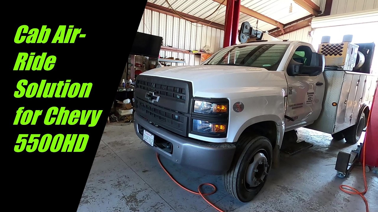 2019 Chevy 5500HD Cab Air Ride Upgrade Kit @monroetruckequipment - YouTube