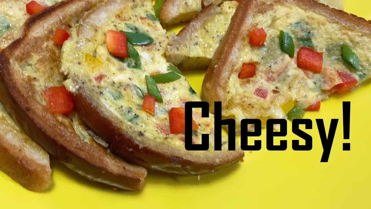 Cheesy French Toast Omlette Recipe - YouTube