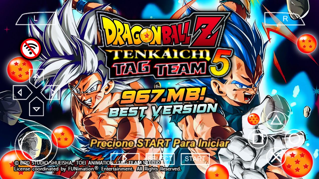 DRAGON BALL Z TENKAICHI TAG TEAM 5 MOBILE PPSSPP 2024 MOD DBZ TTT ISO ...