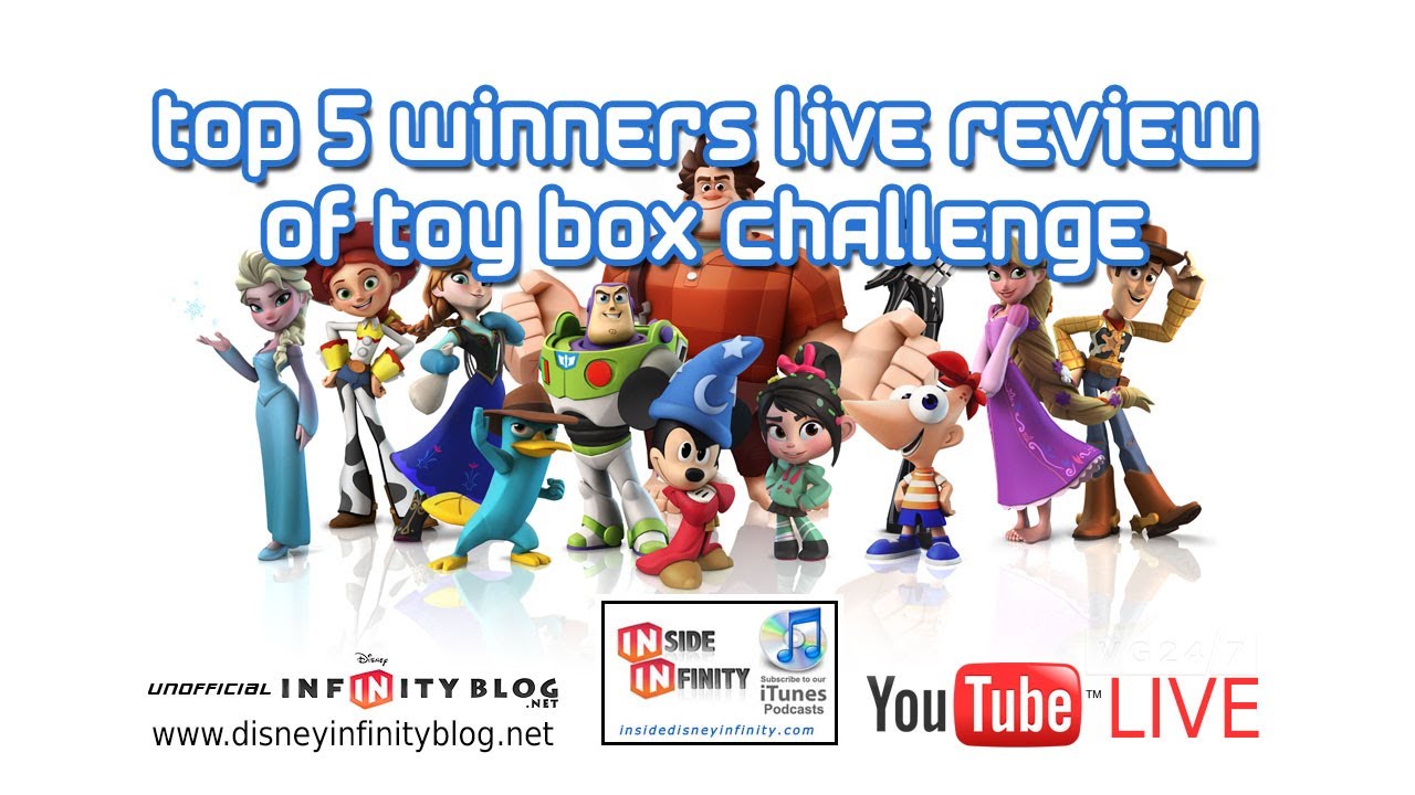 Top 5 Disney Infinity Toy Box Winners Playthrough - YouTube