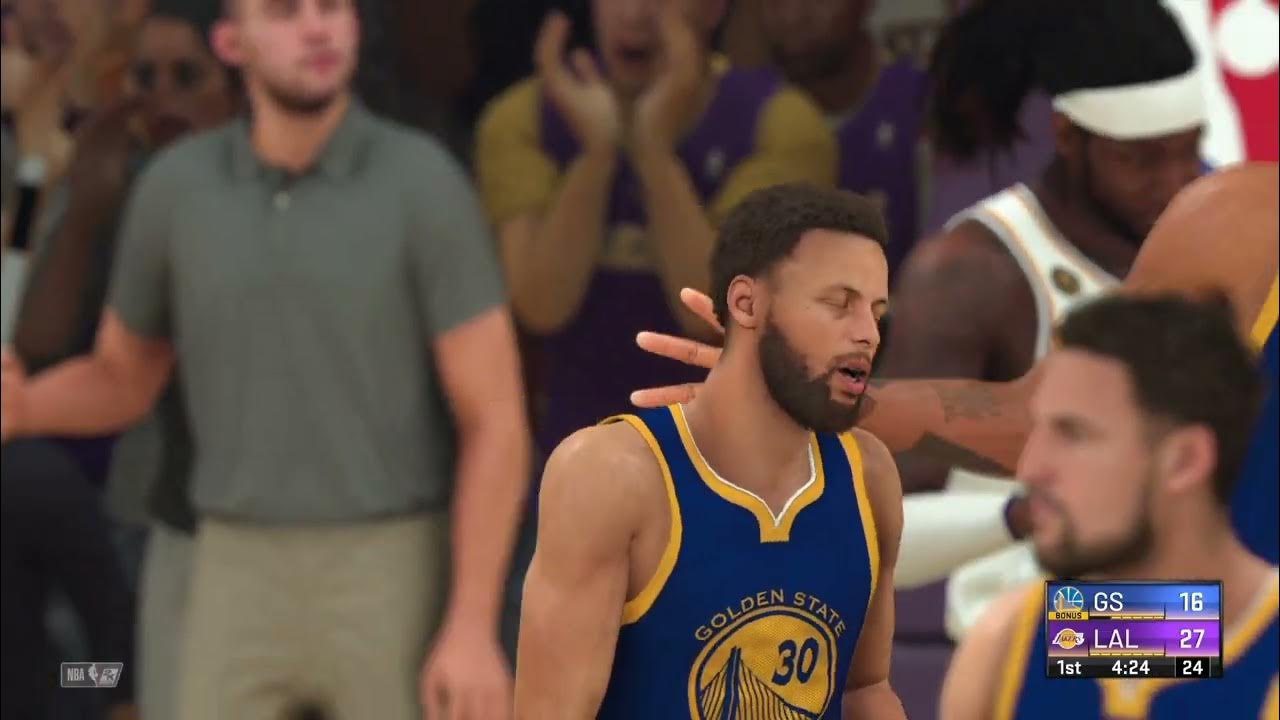 【NBA Simulate】'16-'17 Golden State Warriors vs Los Angeles Lakers '21 2K21 - YouTube
