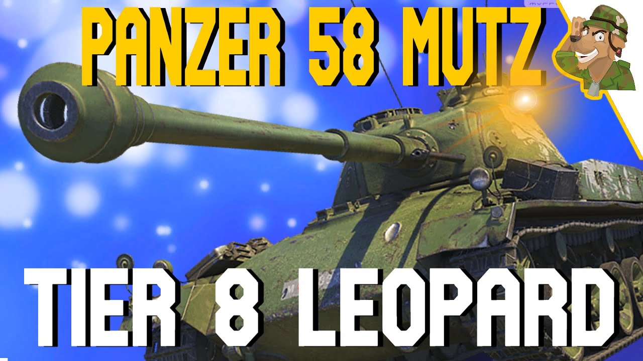 Panzer 58 Mutz | The Tier 8 Leopard | WoT Blitz - YouTube