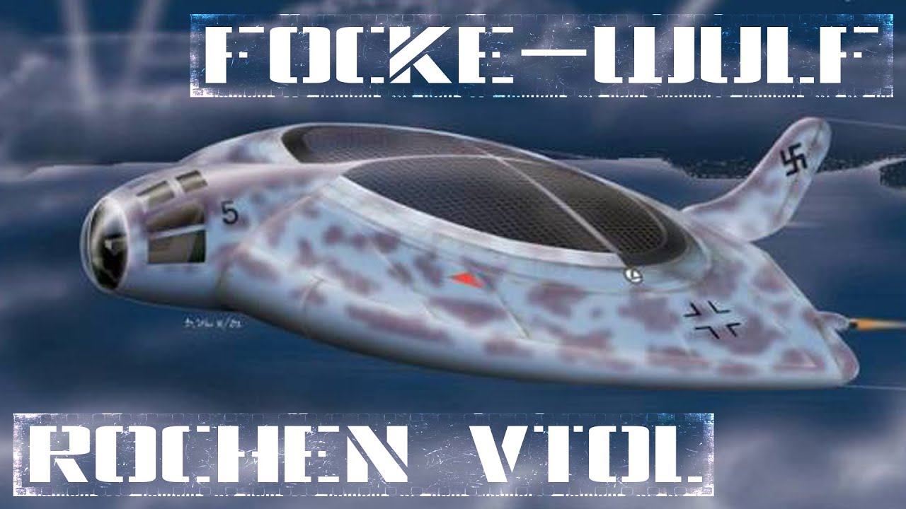 Focke-Wulf Rochen VTOL: Самолет блюдце - YouTube