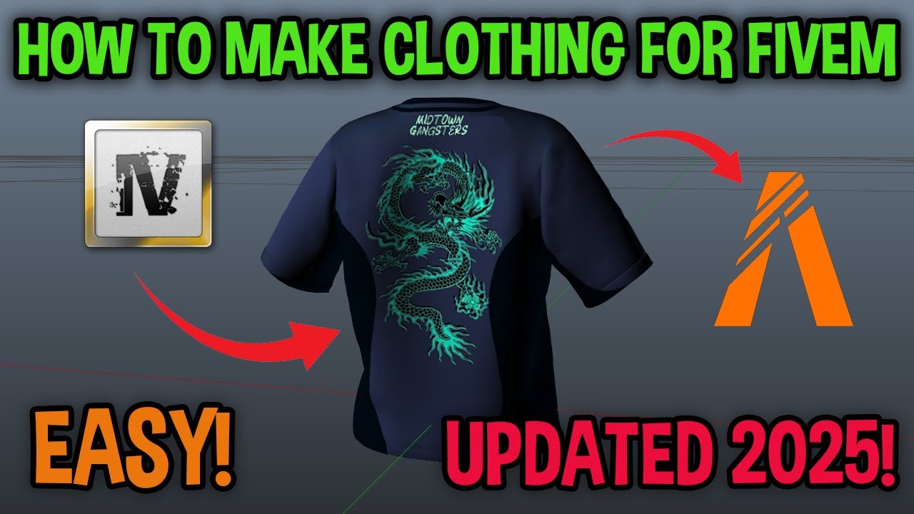 UPDATED 2025! Easiest Way To Make Custom Clothing For GTAV FiveM ...