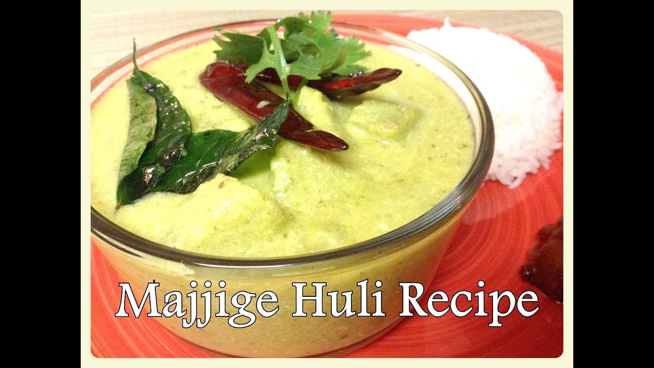 Majjige HuLi - Detailed Explaination / Vegetables in yogurt Sauce ...