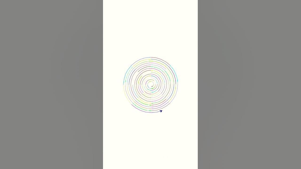 Circular Colored Triplet Sprial Design Using Python Turtle Pythonshorts Codingshorts Viral