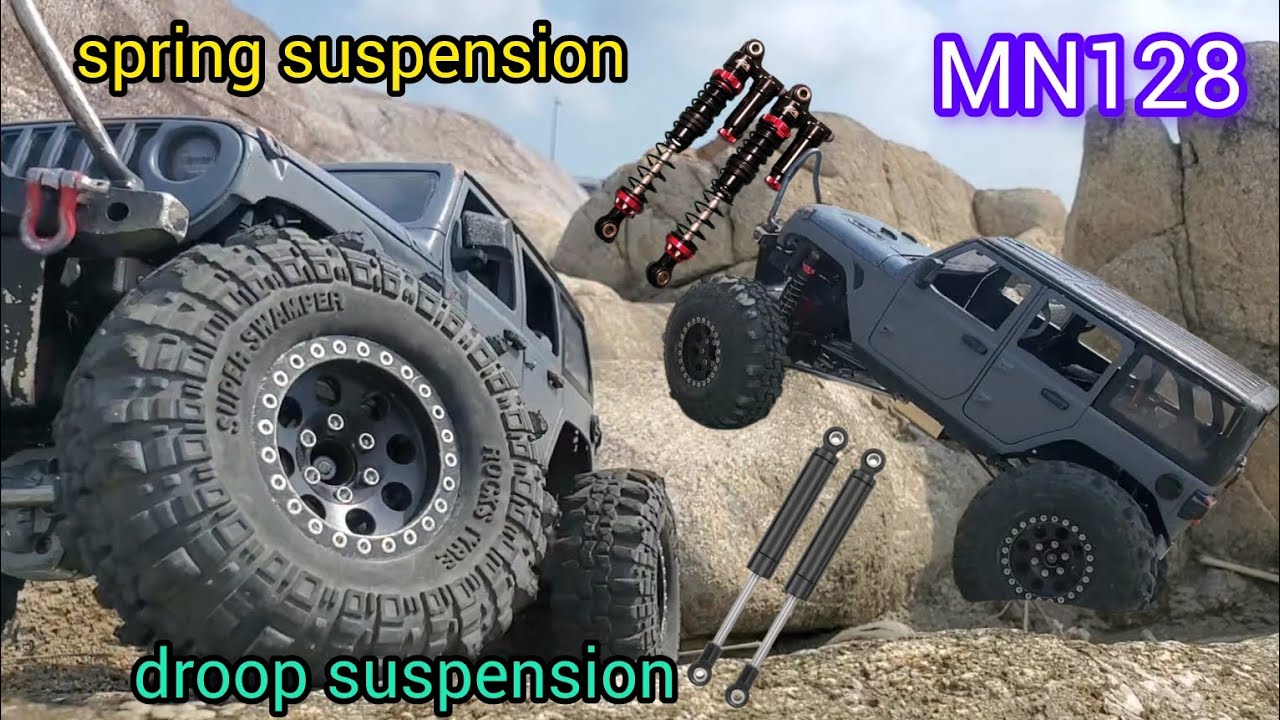 MN128CUSTOM Spring suspension and Droop suspension performance - YouTube