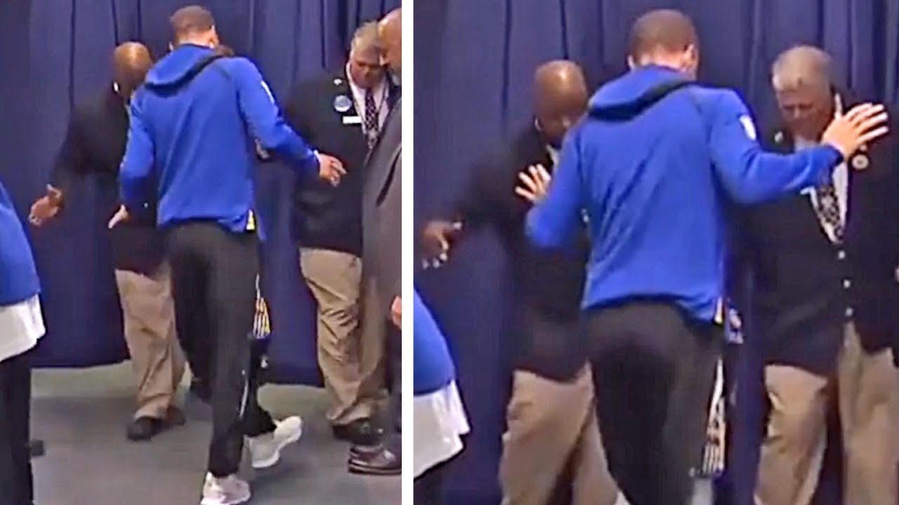 Stephen Curry Dancing With Security Guards Before Big Game - YouTube