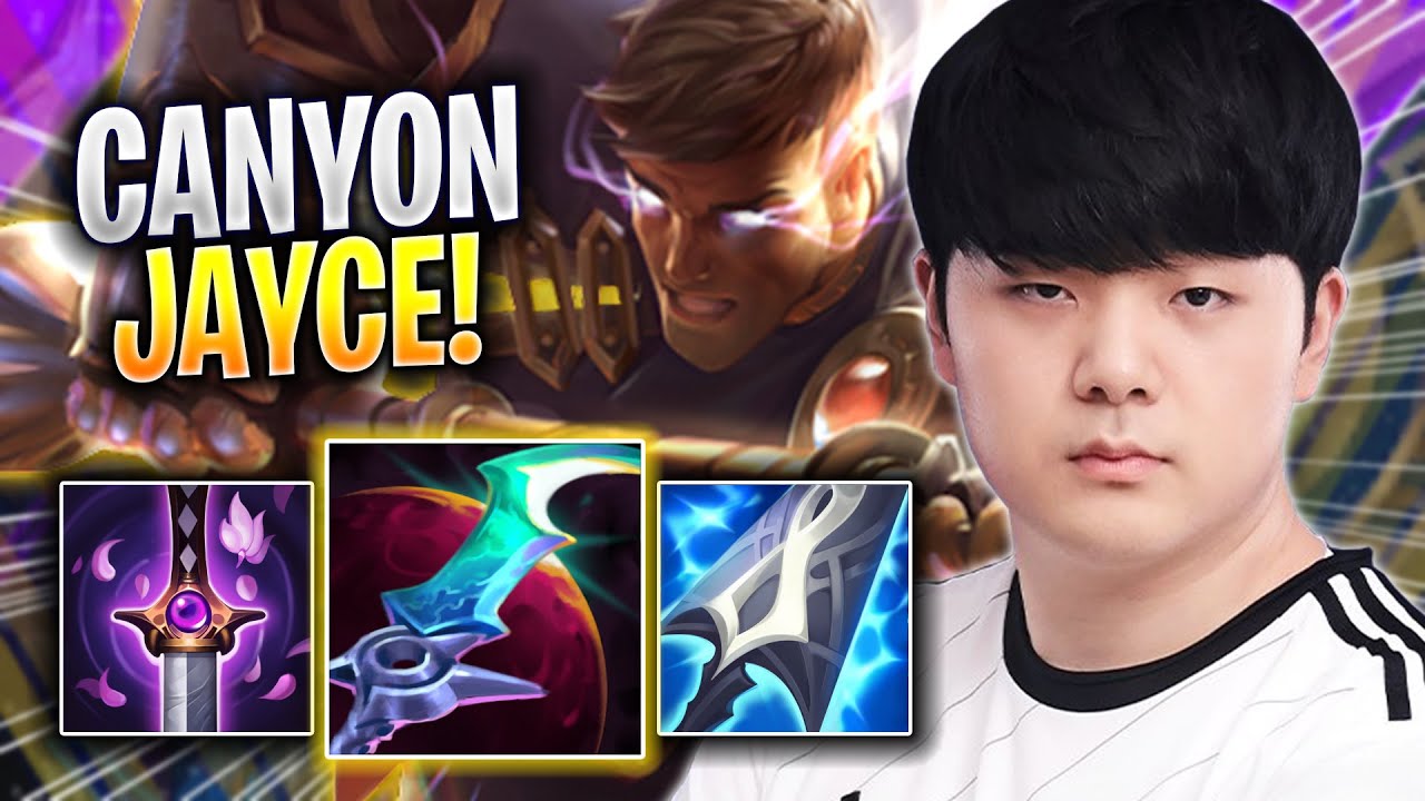 CANYON IS A MONSTER WITH JAYCE! - DK Canyon Plays Jayce TOP vs Gwen ...