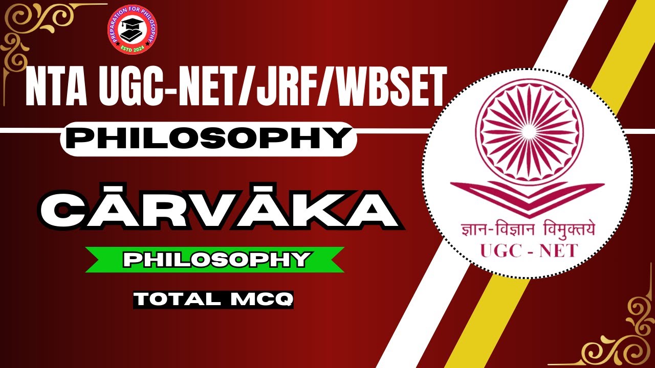 Carvaka Philosophy: Prepare for UGC NET/JRF/SET 2024 with MCQs. - YouTube