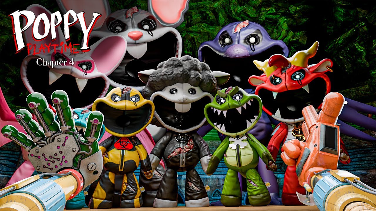 Poppy Playtime: Chapter 4 - ALL Nightmare Critters (Gameplay 24) - YouTube