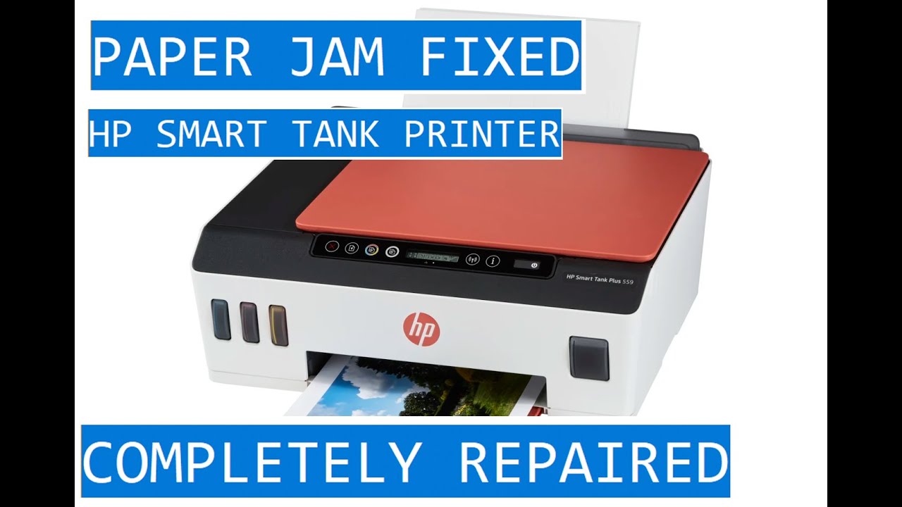 Fix paper jam on hp smart tank printer-smart tank 515- 519 Printer ...