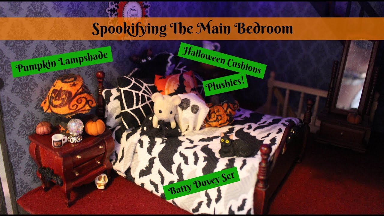 Making Spooky Bed Covers, Cushions and Plushies - DIY Dolls House (Part ...