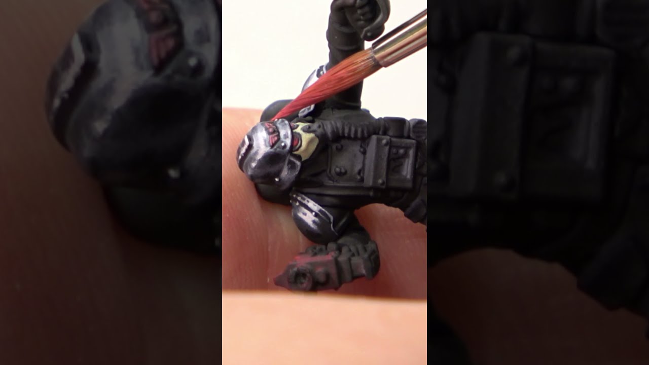Final highlights🎨 for painting NMM on a death korps of krieg helmet ...
