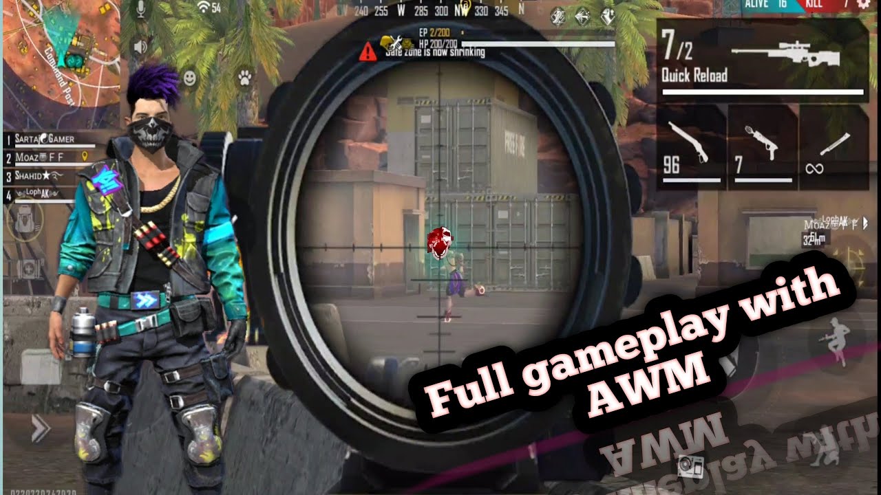 AWM FULL GAME PLAY | BEST AWM HEADSHOTS | BEST AWM PRO PLAYER | Garena ...