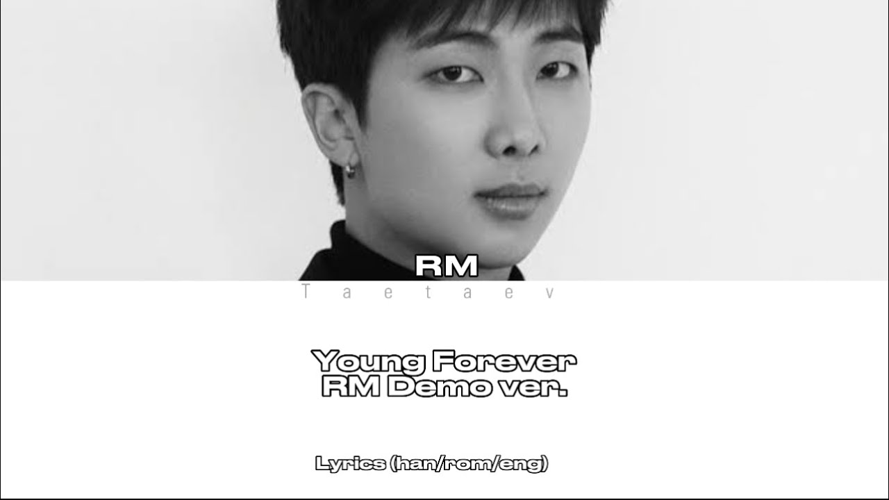BTS - Young Forever (RM Demo ver.) lyrics - YouTube