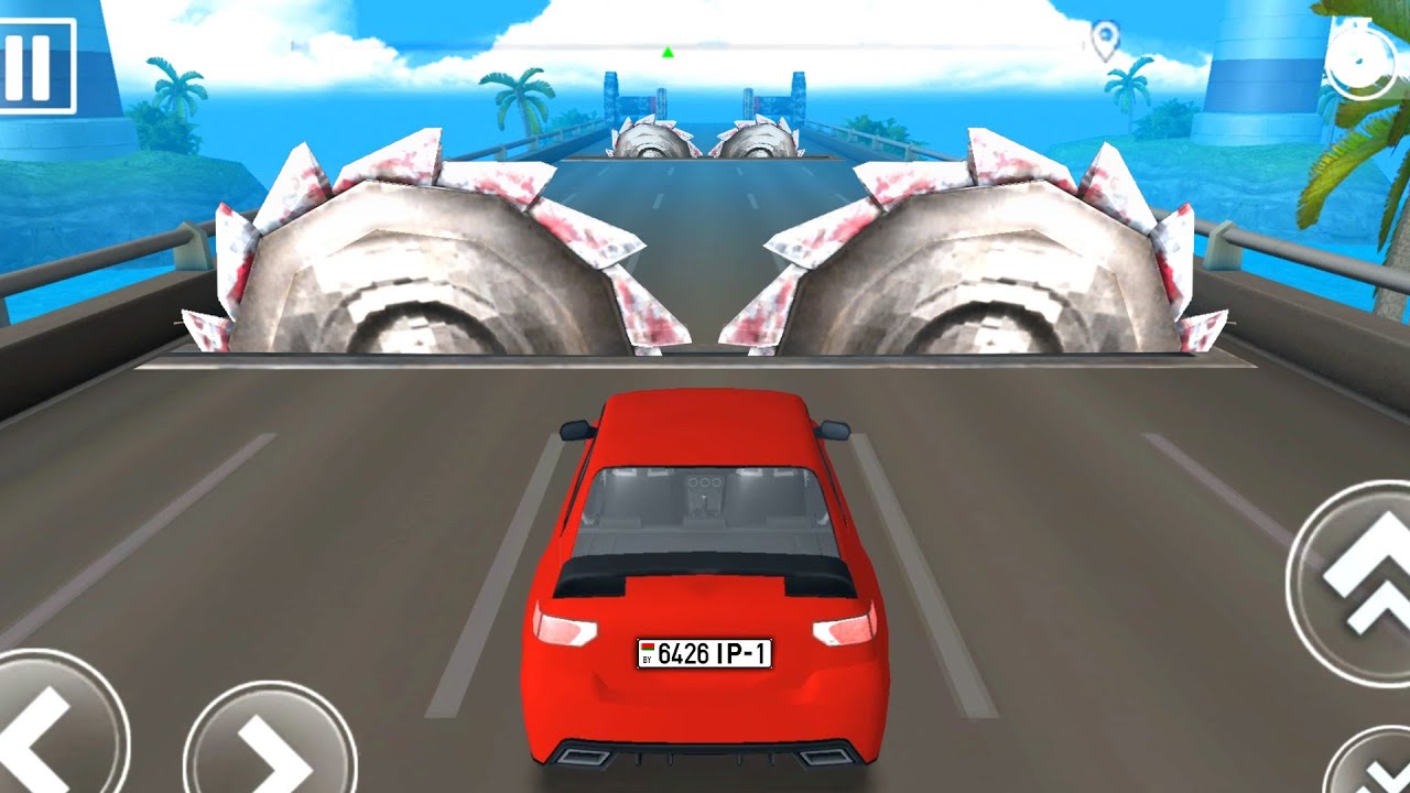 DEADLY RACE #18 Speed Red Car Bumps Challenge 3d Gameplay Android IOS ...