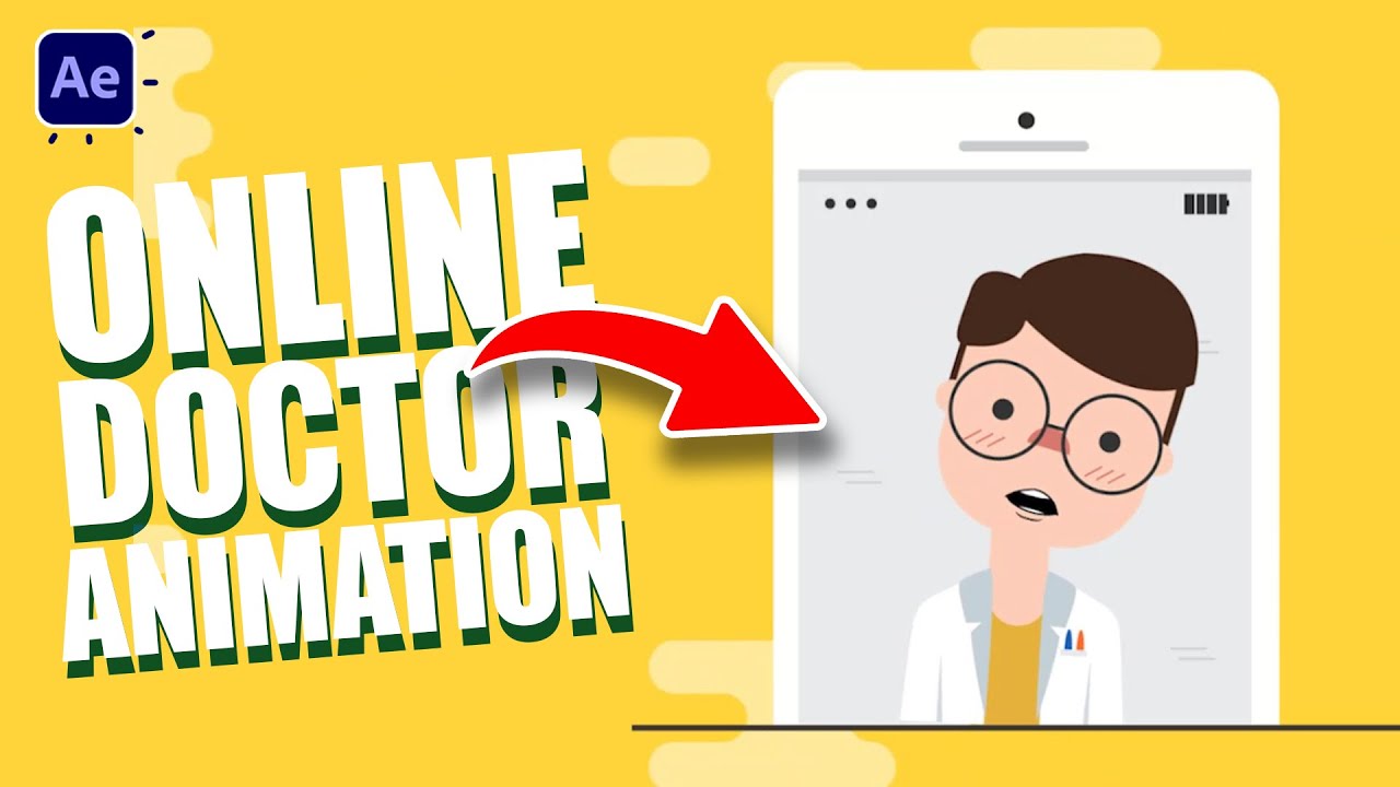 Online Doctor Service Character Animation in After Effects Tutorials ...