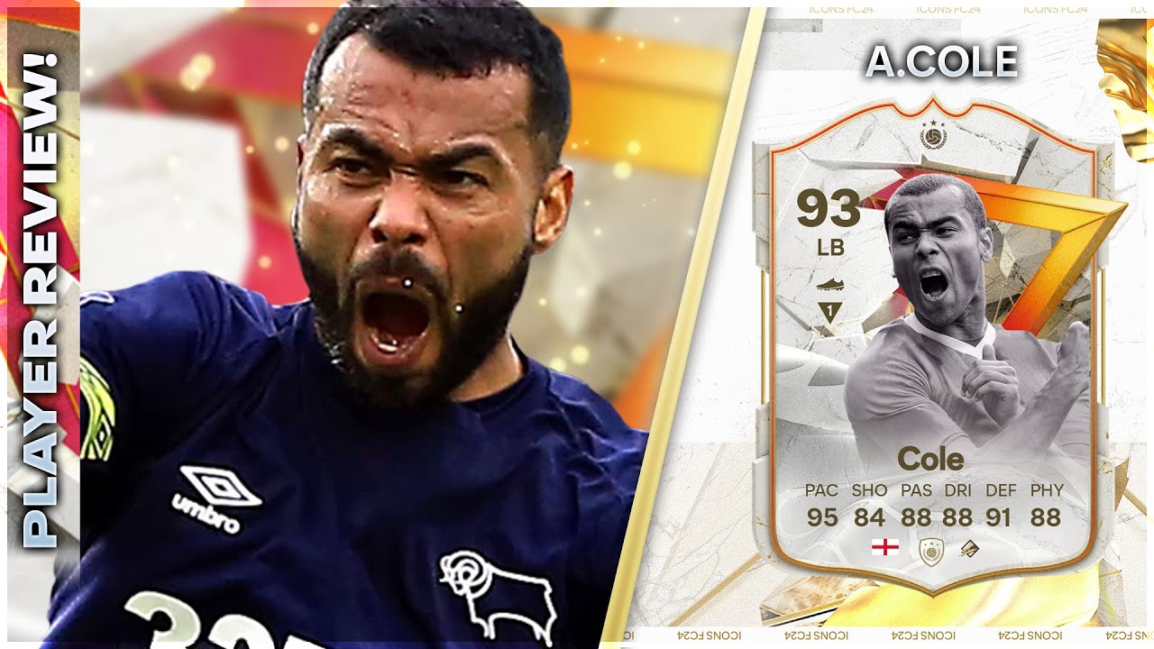 COMPLETE PLAYER!!!! EVOLUTIONS 93 RATED GOLAZO ICON ASHLEY COLE PLAYER ...
