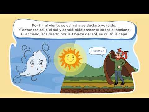 El viento y el sol (Fábula) - Tercer grado de primaria - YouTube