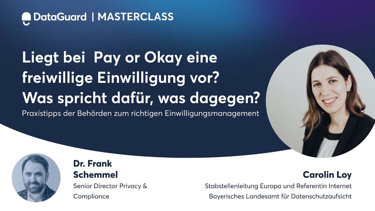 Liegt bei Pay or Okay eine freiwillige Einwilligung vor? Was spricht ...