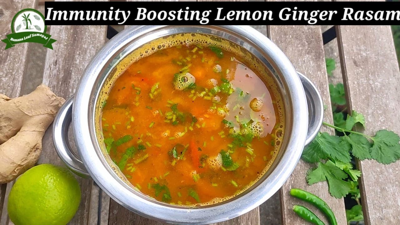 ஆரோக்கியமான இஞ்சி எலுமிச்சை ரசம் இப்படி வெச்சு பாருங்க | Lemon ginger ...