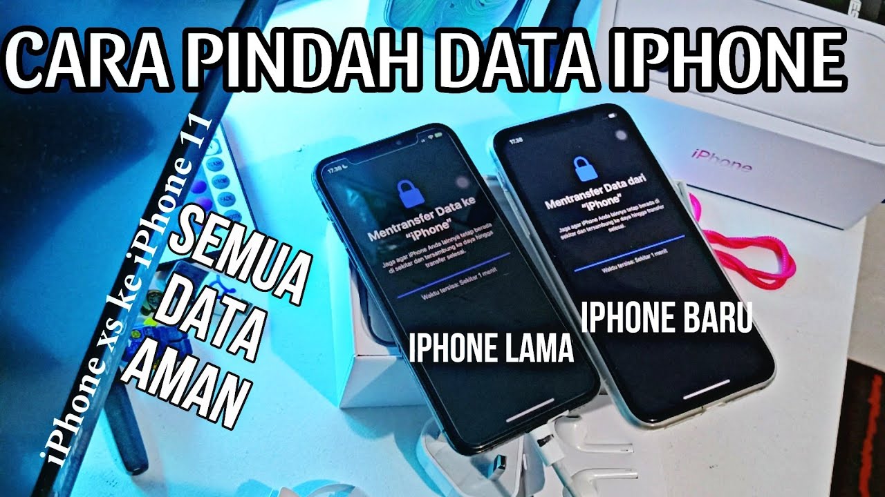 CARA MUDAH TRANSFER DATA IPHONE LAMA KE IPHONE BARU ‼️ - YouTube