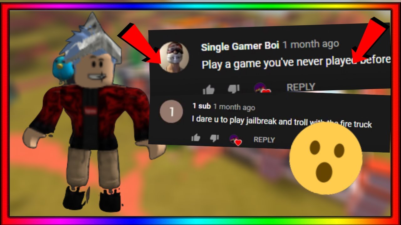Doing your dares (roblox) - YouTube